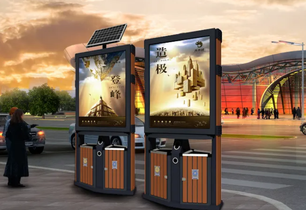 Outdoor solar led advertising dustbin - China LED Screens Manufacturer ...
